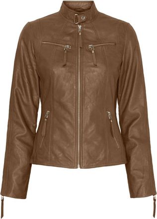 BTF-CPH Lammleder Bikerjacke - - Jackets - Damen - Braun - S