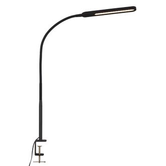 Briloner Leuchten - LED Klemmleuchte, Klemmlampe mit Touchfunktion, in Stufen dimmbar, Farbtemperatursteuerung, B&uuml;rolampe 8 Watt, 600 Lumen, Schwarz, max. 1100