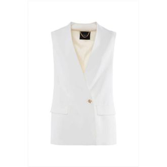 Nenette Femme, Vestes, Blanc, Taille: 46 FR Gilet Sartoriale