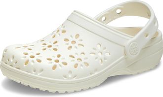 Crocs Classic Floral Cut-Out Clog 37-38 EU Chalk