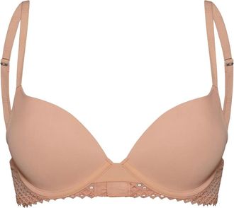 Wolford Soutien-gorge push-up en dentelle et r&eacute;sille - Femme - Sous-v&ecirc;tements - Rose - Taille: 85A FR