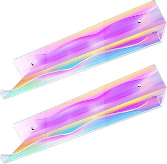 BESPORTBLE 2 Stück Schwebendes Acryl Wandregal Bruchfestes Transparentes Wand Organizer Regal für Badezimmer Küche Tragfähige Wandmontage Ablagefläche