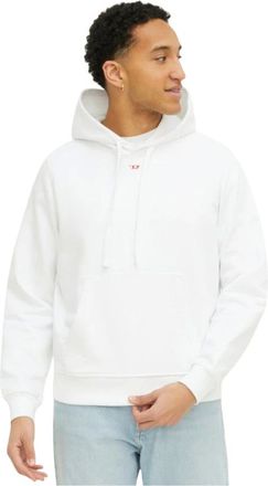 Diesel Homme, Sweatshirts et sweats &agrave; capuche, Blanc, Taille: 2XL SweaT-shirts &agrave; capuche