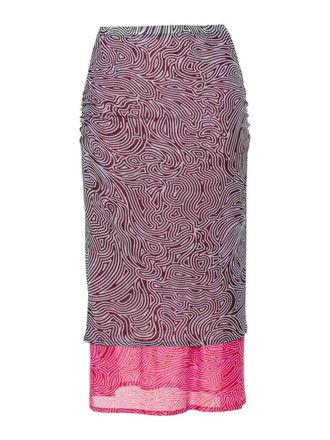 Dries Van Noten Jupe Midi - Marron