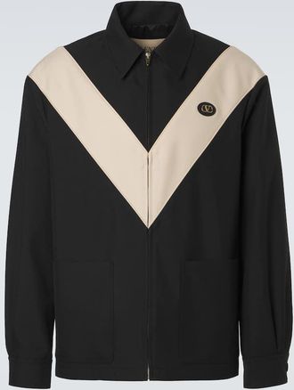 Valentino Veste VLogo en gabardine