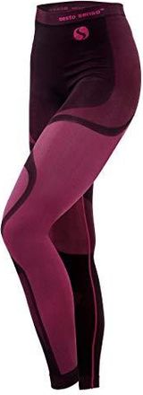 Sesto Senso Femme sous-Vêtements Thermique Caleçon Pantalon Long Fonctionnel Bas Base Layer Thermo Active XL Rose