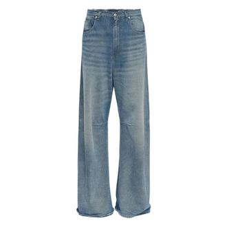 Maison Margiela Homme, Jeans, Bleu, Taille: W34 Denim 5 tasche orlo grezzo