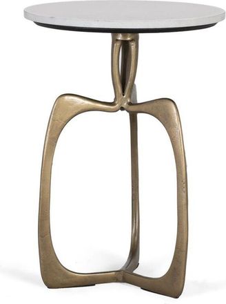 Giner&Colomer Giner Y Colomer - Table appoint moderne aluminium et marbre