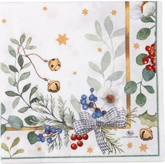 Hutschenreuther Sammelserie 2024 S&uuml;&szlig;er die Glocken nie klingen Servietten 33x33cm