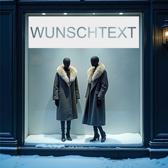 Indigos UG Sichtschutzfolie - Wunschtext quer - Text - individuell personalisiert - Wunschma&szlig; - Glasdekorfolie f&uuml;r Fenster, Schaufenster, T&uuml;r - passgenaue Fertig