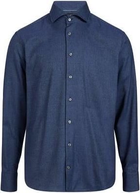 van Laack Chemise effet jacquard en coton m&eacute;lang&eacute;
