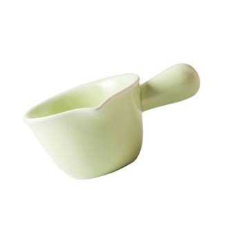 Cabilock Keramik Milchpfanne Mini Kochgeschirr Mit Griff Hitzebest&auml;ndig Sp&uuml;lmaschinenfest Vielseitiger Porridge Milchtopf F&uuml;r Gasherd Mikrowelle Backofen Gr&uuml;n
