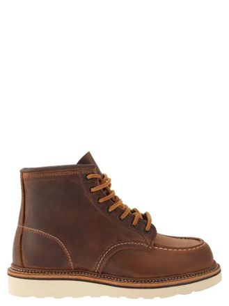 Red Wing Shoes Stiefel - Classic Moc - Rough And Tough Leather Boot - Gr. 8 - in Braun - f&uuml;r Damen