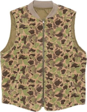 CHESAPEAKE'S Homme, Vestes, Vert, Taille: M Seawolf Frogskin Reversible Vest