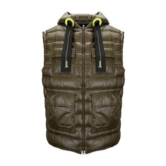 Herno Kurze Daunenweste mit Kapuze - - Jackets - Damen - Gr&uuml;n - S