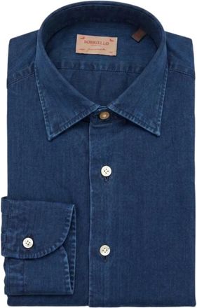 Borriello Homme, Chemises, Bleu, Taille: 4XL Chemise en jean