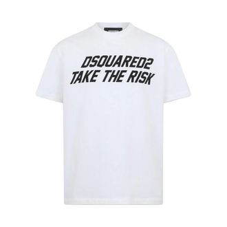 Dsquared2 T-shirt imprim&eacute; logo - Homme - Tops - Blanc - Taille: M