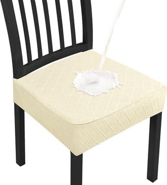Dioxide Housse de Chaise Imperm&eacute;ables Protection Chaise, Housse de Chaise Salle &agrave; Manger Stretch Jacquard Housse pour Chaise Amovibles et Lavables,Universelle