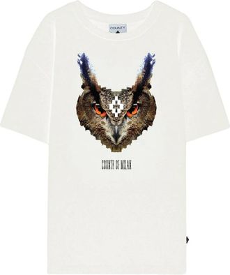 Marcelo Burlon Homme, Tops, Blanc, Taille: L T-Chemises