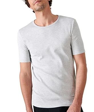 Damart T-Shirt Thermolactyl Manches Courtes Maille Interlock Homme Gris Chiné Taille M (94-101)