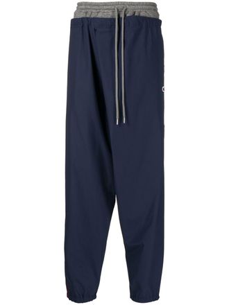 Miharayasuhiro pantalon de jogging à coupe droite - Bleu