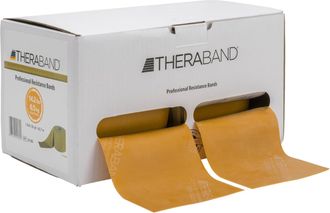 Theraband TheraBand Profesional Resistance Band, 45 m, Gold Max Strength Elite Latex Professional Elastic Bands For Upper and Lower Body Exercise, Physical Ther