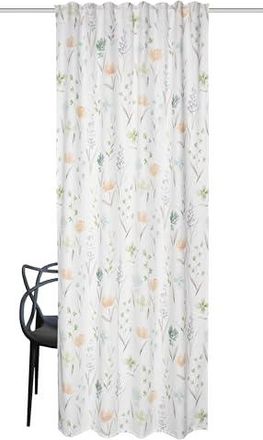 Home Wohnideen Fertigschal Danica Polyester/Baumwoll-Mischung, 245x135 cm, Blumen Druck, Farbe:grün, Größe:245 x 135 cm, Anzahl:1x