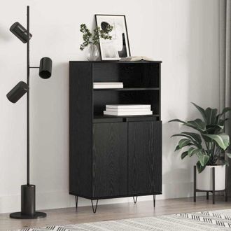 vidaXL Haut Armoire Noir 60 x 36 x 110 cm Bois ding&eacute;nierie Vidaxl