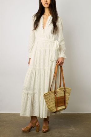 Gerard Darel Robe longue blanche brod&eacute;e - ETANN - Blanc