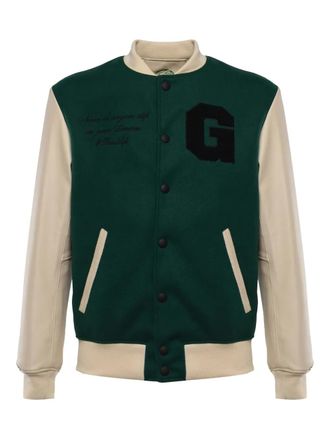 Giuliano Galiano Jacke mit Leder&auml;rmeln - Gr&uuml;n