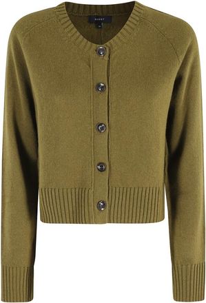 SOEUR Soeur, Femme, Pulls, Vert, Taille: 36 FR Cardigan Bronze Col Rond