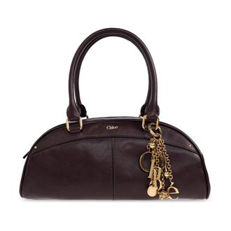 Chlo&eacute; Bowling Handbag - - Bags - Damen - Rot - ONE SIZE