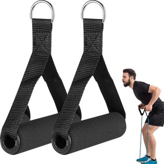 Generico &Uuml;bungsb&auml;nder - vielseitig funktional, modern, ergonomisch, elastisch f&uuml;r Fitnessstudio, Handgriff, Kabel, bequem und robust, vielseitig einsetzbar f&uuml;r
