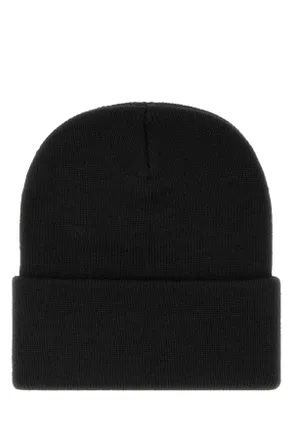 Carhartt Work in Progress Mens Black Knit Short Watch Hat Exterior: Acrylic Cappelli