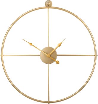 Beliani Minimalistische Wanduhr Gold Zuchwil
