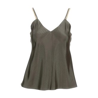 Max Mara Femme, Tops, Gris, Taille: 40 FR Top smanicato stile sottoveste