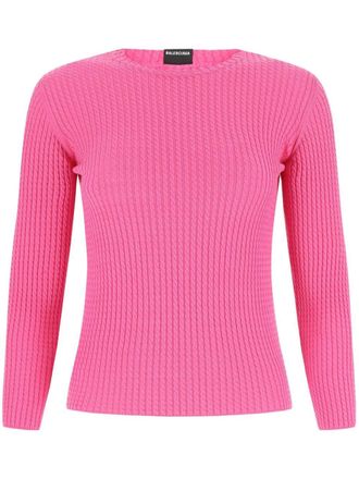 Balenciaga Gestrickter Pullover - Rosa