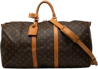 Louis Vuitton Pre-owned Keepall Bandouliere 55 - - Pre-owned - Damen - Braun - ONE SIZE