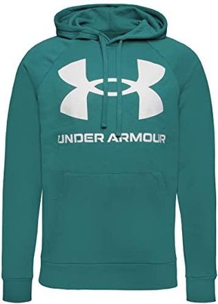 Under Armour Hauts en Polaire pour Hommes UA Rival Sweat à Capuche avec Grand Logo, Cot, 1357093-722, LG