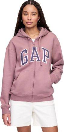 GAP Kapuzenjacke für Damen mit Logo, Sweatshirt mit Reißverschluss und Kapuze, L
