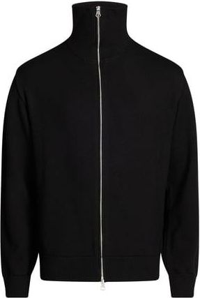 Courr&egrave;ges Pull c&ocirc;tel&eacute; &agrave; col montant en laine m&eacute;rinos