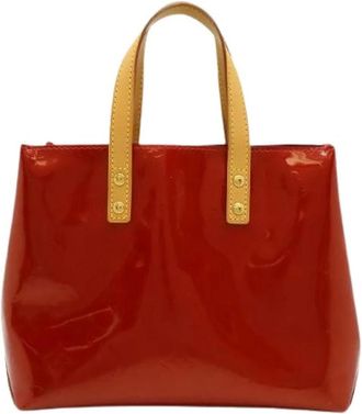 Louis Vuitton Sac &agrave; main Pre-owned Monogram Vernis Reed PM - Femme - Pre-owned - Rouge - Taille: ONE Size
