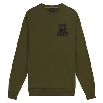 Lyle & Scott Rundhalsausschnitt Sweatshirt f&uuml;r Herren (Oliv)