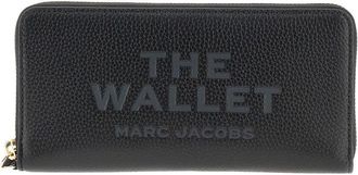 Marc Jacobs Grained leather zip-around wallet Woman One Size