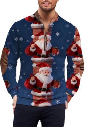 Generic Sweatshirts pour hommes pulls hommes t-shirt chemisier manches longues col rond tops t-shirt hiver sweatshirt, Db1, XXL