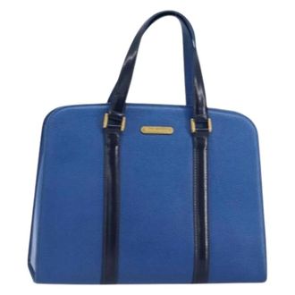 Burberry Sac &agrave; main vintage en cuir Pre-owned - Femme - Pre-owned - Bleu - Taille: ONE Size