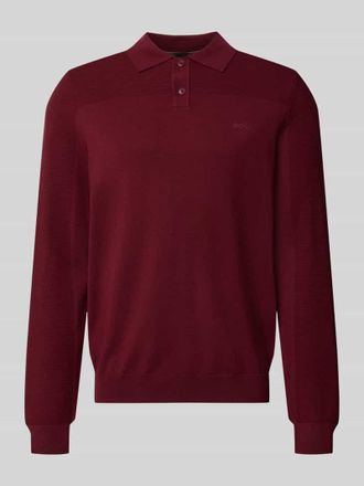 HUGO BOSS Relaxed Fit Poloshirt mit Woll-Anteil Modell KN_Momentum-X PL