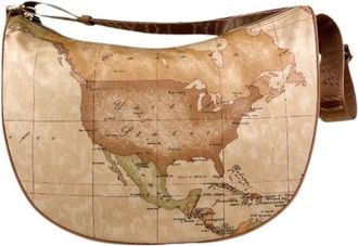 Alviero Martini 1A Classe Femme, Sacs, Beige, Taille: ONE Size Soft Tracolla Mezzaluna Grande