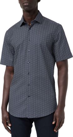 Seidensticker Herren Business Hemd Hemd, Dunkelblau, 40