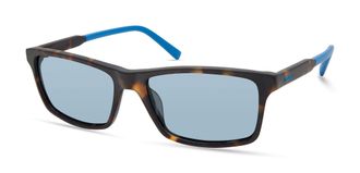 Timberland TBA9268 Herren Sonnenbrille, Casual Sonnenbrille in Leichtem Design, Rechteckige Linsenform, Rauchige Polarisierte Gl&auml;ser, Dunkles Havana